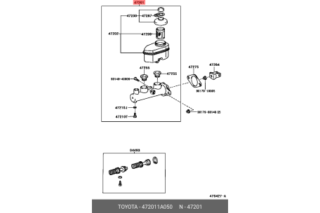 TOYOTA 47201-1A050 47201-1A050,47201-12870