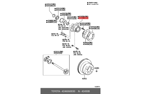 TOYOTA 42460-60030 42460-60030,42460-0C010
