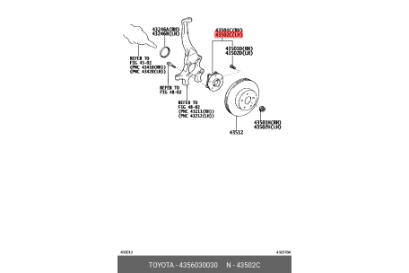 TOYOTA 43560-30030 43560-30030