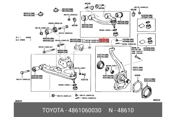 TOYOTA 48610-60030 48610-60030