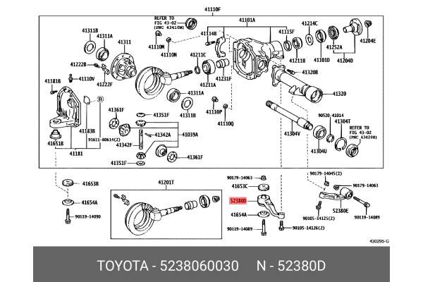 TOYOTA 52380-60030 52380-60030