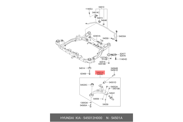 HYUNDAI 54501-2H000 54501-2H000,54501-1M100,54501-0Q000