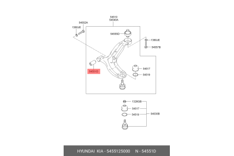 HYUNDAI 54551-25000 54551-25000