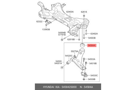 HYUNDAI 54584-2S000 54584-2S000,54584-D3000,54584-2T000,54584-A6000 ...