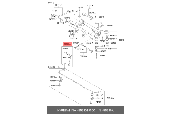 HYUNDAI 55530-1F000 55530-2E000,55530-1F000