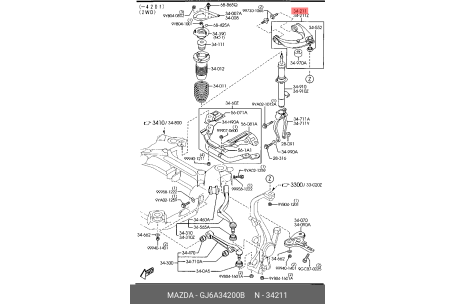 MAZDA GJ6A-34-200B GJ6A-34-200B
