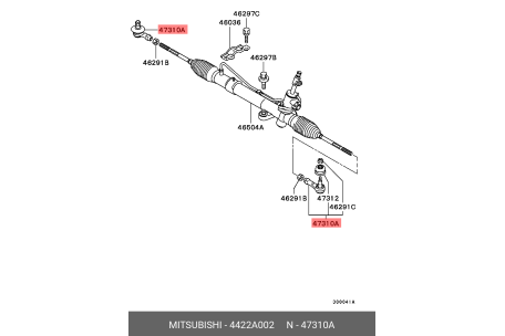 MITSUBISHI 4422A002 4422A002,3817.74,4422A018