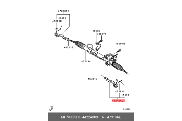MITSUBISHI 4422A009 MR-508135,4422A009
