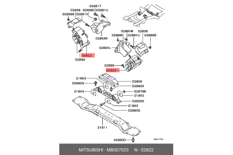 MITSUBISHI MB007023 MB007023,MB436578,MB260572,MR151342
