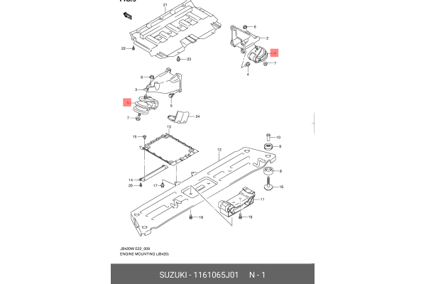 SUZUKI 11610-65J01 11610-66J00,11610-65J02