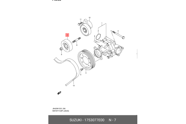SUZUKI 17530-77E00 17530-77E00