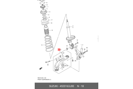 SUZUKI 45201-63J00 45201-63J00