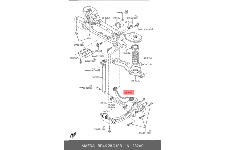 MAZDA BP4K-28-C10B 1 329 730,31277305,BP4K-28-C10B,BBM2-28-C10,1 517 403
