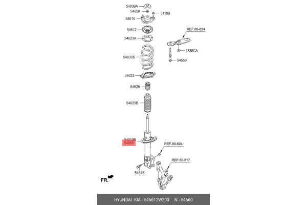 HYUNDAI 54661-2W200 54661-2W200,546614Z100