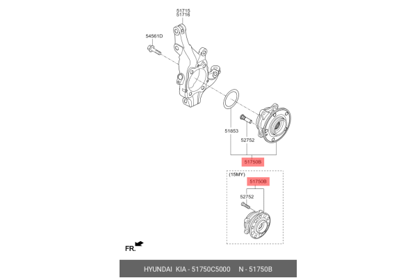 KIA 51750-C5000 51750-C5000,51750-C5000