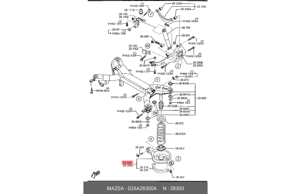 MAZDA G26A-28-300A G26A-28-300,G26A-28-300A,GJ6A-28-300B