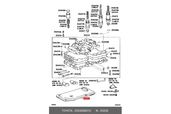TOYOTA 35330-0K010 35330-71010,8-98341-789-0