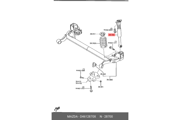 MAZDA D461-28-70X D461-28-70X
