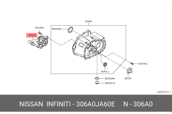 NISSAN 306A0-JA60E 306A0-JA60B,32150-00QAC