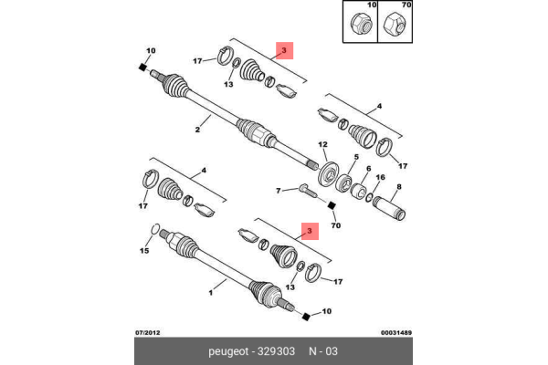 PEUGEOT 3293.03 3293.31,3293.31