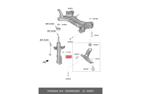 Hyundai / KIA 54500-K2000 54500-K2000