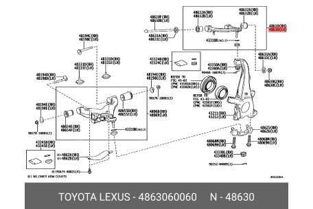 TOYOTA 48630-60060 48630-60060