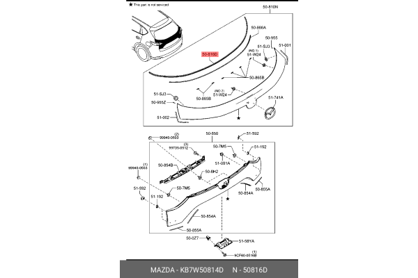 MAZDA KB7W50814D KB7W50814D