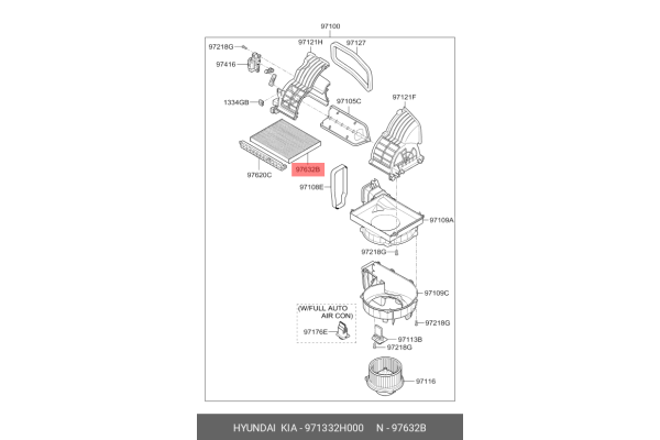 Hyundai / KIA 97133-2H000 97133-2H000