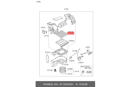 Hyundai / KIA 97133-2E200 97133-2E200