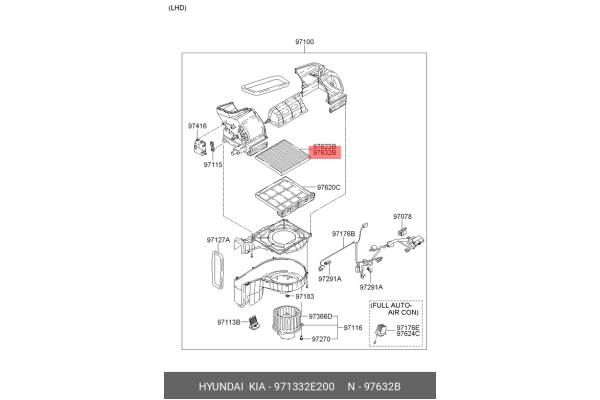 Hyundai / KIA 97133-2E200 97133-2E200