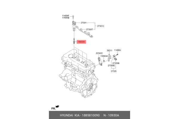Hyundai / KIA 18858-10090 18858-10090