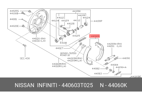 NISSAN 44060-3T025 44060-01J25,44060-1Y427,AY360-NS042