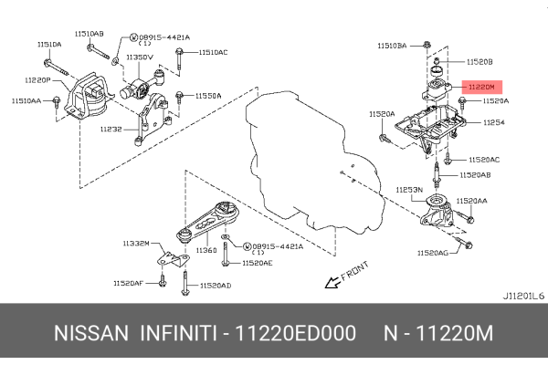NISSAN 11220-ED000 11220-ED000,11220-ED56A