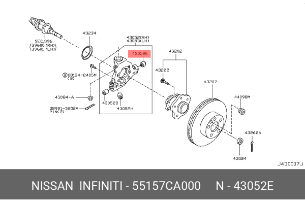 BUSH, SUSPENSION RRT NAB-200 55157-CA000, 55157-1JB0A