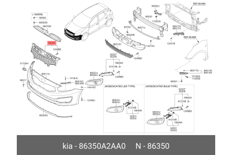 Hyundai / KIA 86350A2AA0 86350A2AA0