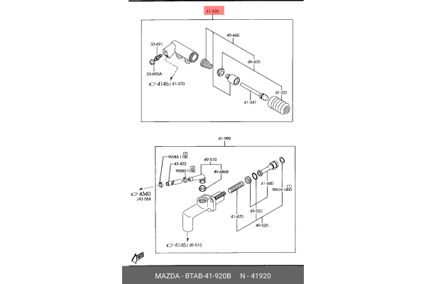 MAZDA BTAB-41-920B BTAB-41-920B,BTAB-41-920C,BTAB-41-920D