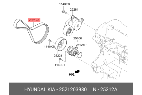 Hyundai / KIA 2521203980 97713-39850,97713-3F000,2521203980,25212-03980 ...