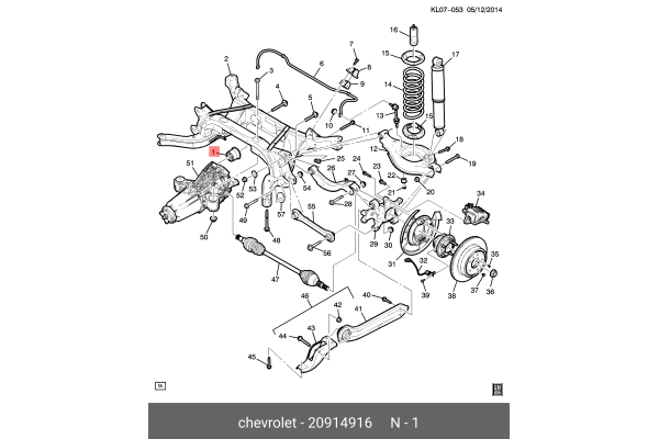 CHEVROLET 20914916 96624841,4809258