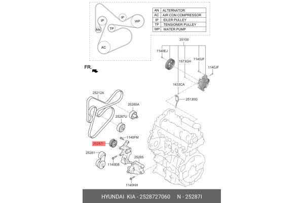 Hyundai / KIA 25287 27060 25287 27060