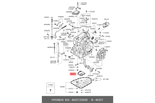 Hyundai / KIA 46321 23000 46321 23000