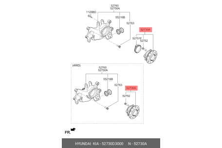 Hyundai / KIA 52730 D3000 52730 D3000