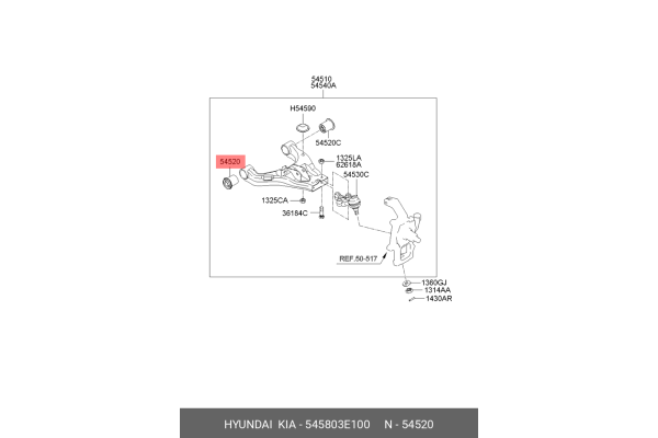 Hyundai / KIA 54580 3E100 54580 3E100