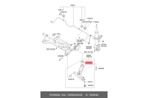 Hyundai / KIA 54584 2K000 54584 2K000
