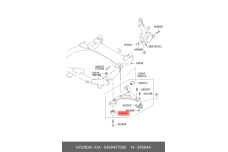 Hyundai / KIA 54584 D3000 54584-2S000,54584-D3000,54584-2T000,54584 ...