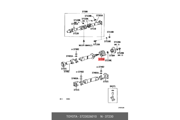 TOYOTA 37230-26010 37230-26010