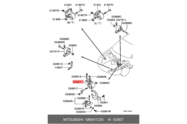 MITSUBISHI MB691230 MB691269,MB691230
