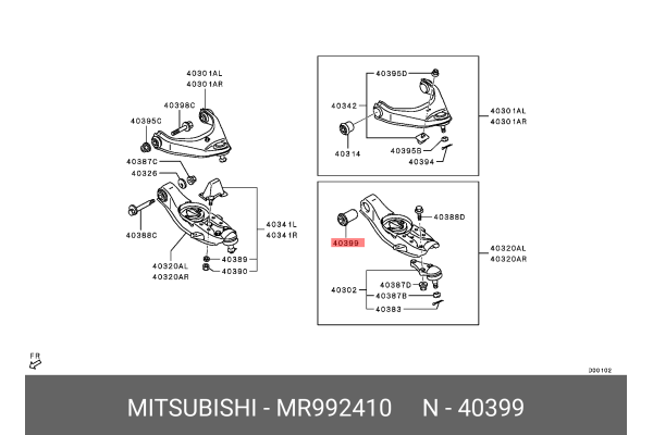 MITSUBISHI MR992410 MR992410