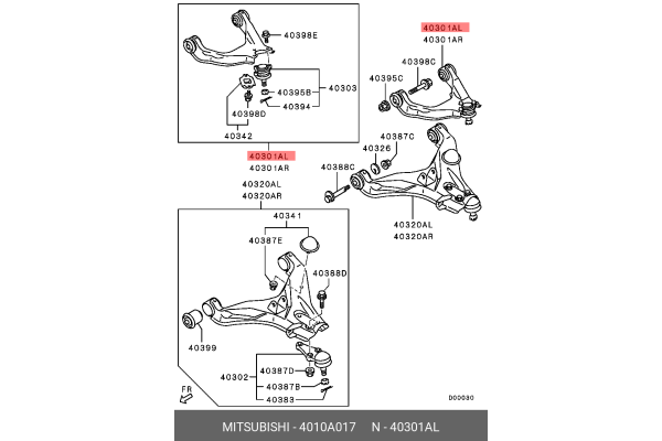 MITSUBISHI 4010A017 4010A019,4010A101