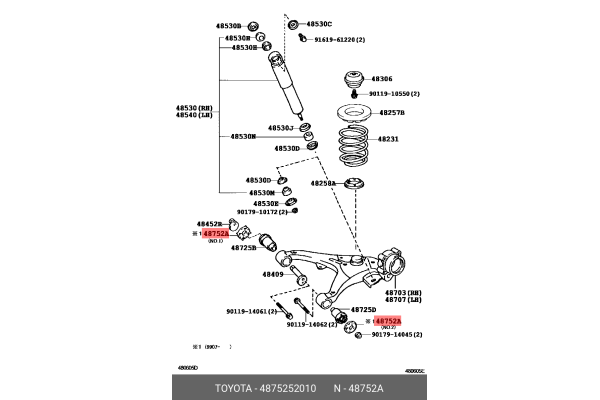 TOYOTA 48752-52010 48752-52010,AAB2915200_BSL
