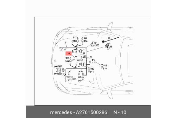 MERCEDES-BENZ 2761500286 2761500286